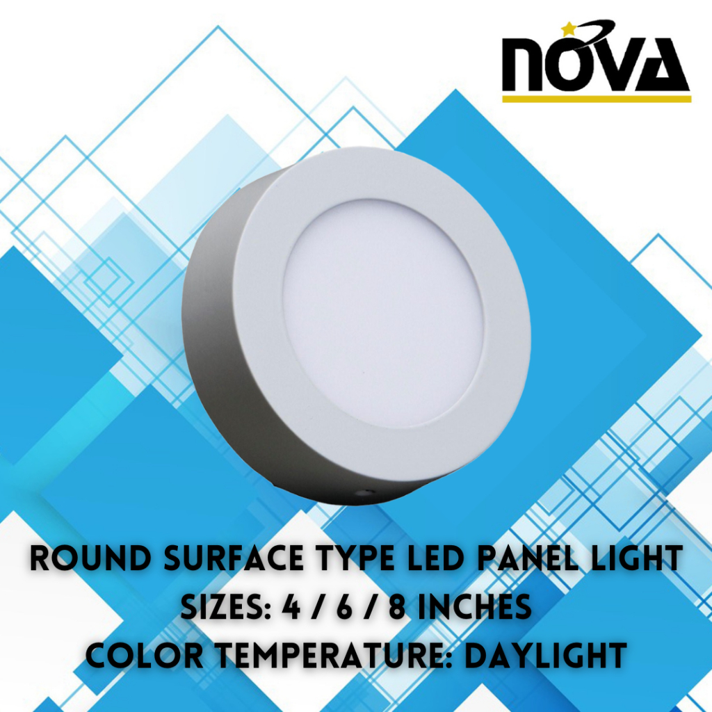 Nova Surface LED Panel Downlight - Daylight Round | Shopee Philippines