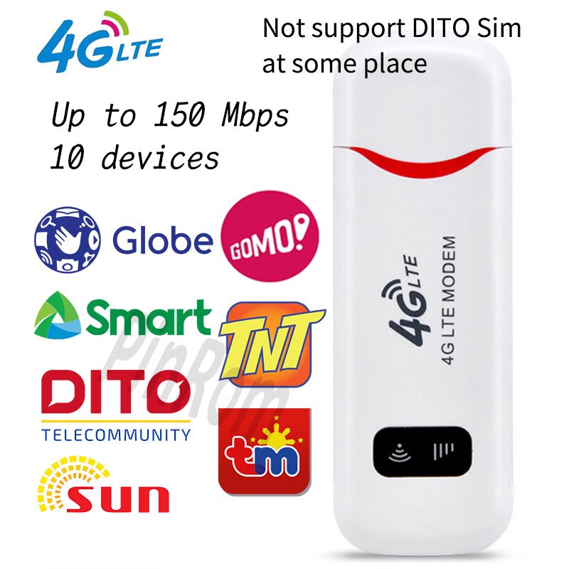 4G Wireless Router With Sim Card Slot Wifi Mini Usb Smart Pocket Wifi Fit For Globe Smart ...