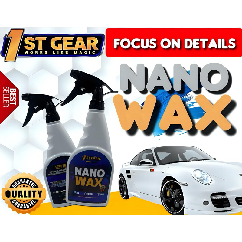 1st Gear Nano Wax 500ml - Mirror Finish, Easy to Apply, Protects Paint ...