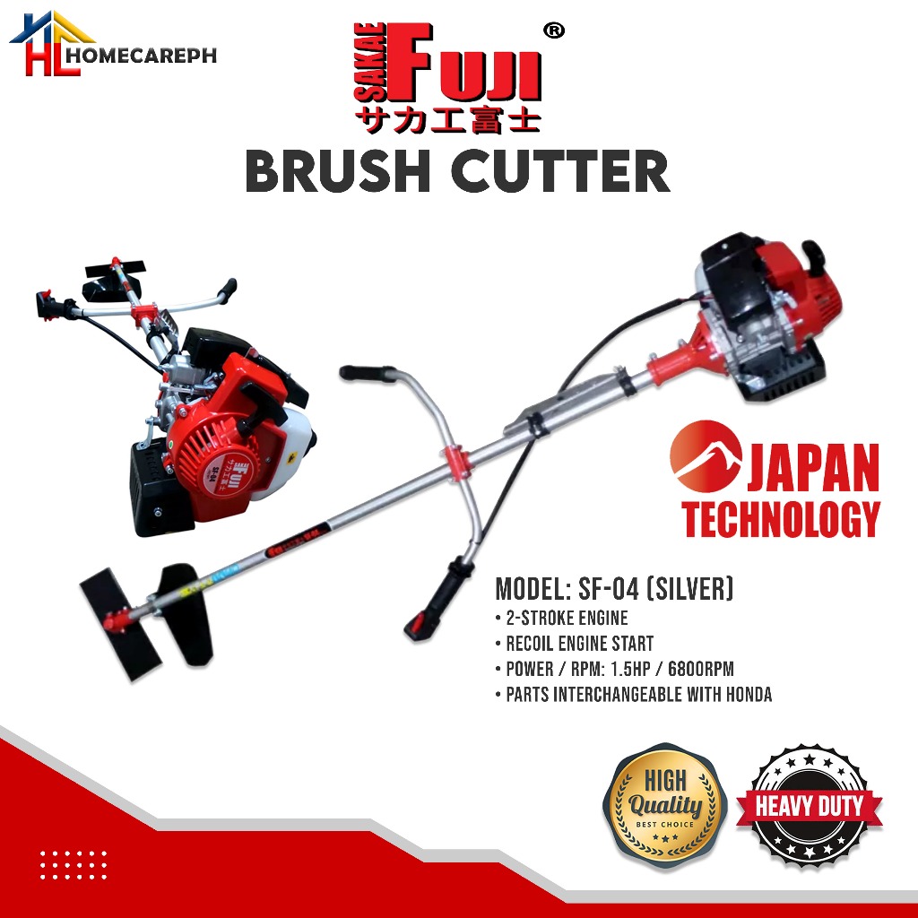 Sakae Fuji Brush Cutter SF-04 2-Stroke Engine 1.5HP with Free 1 ...