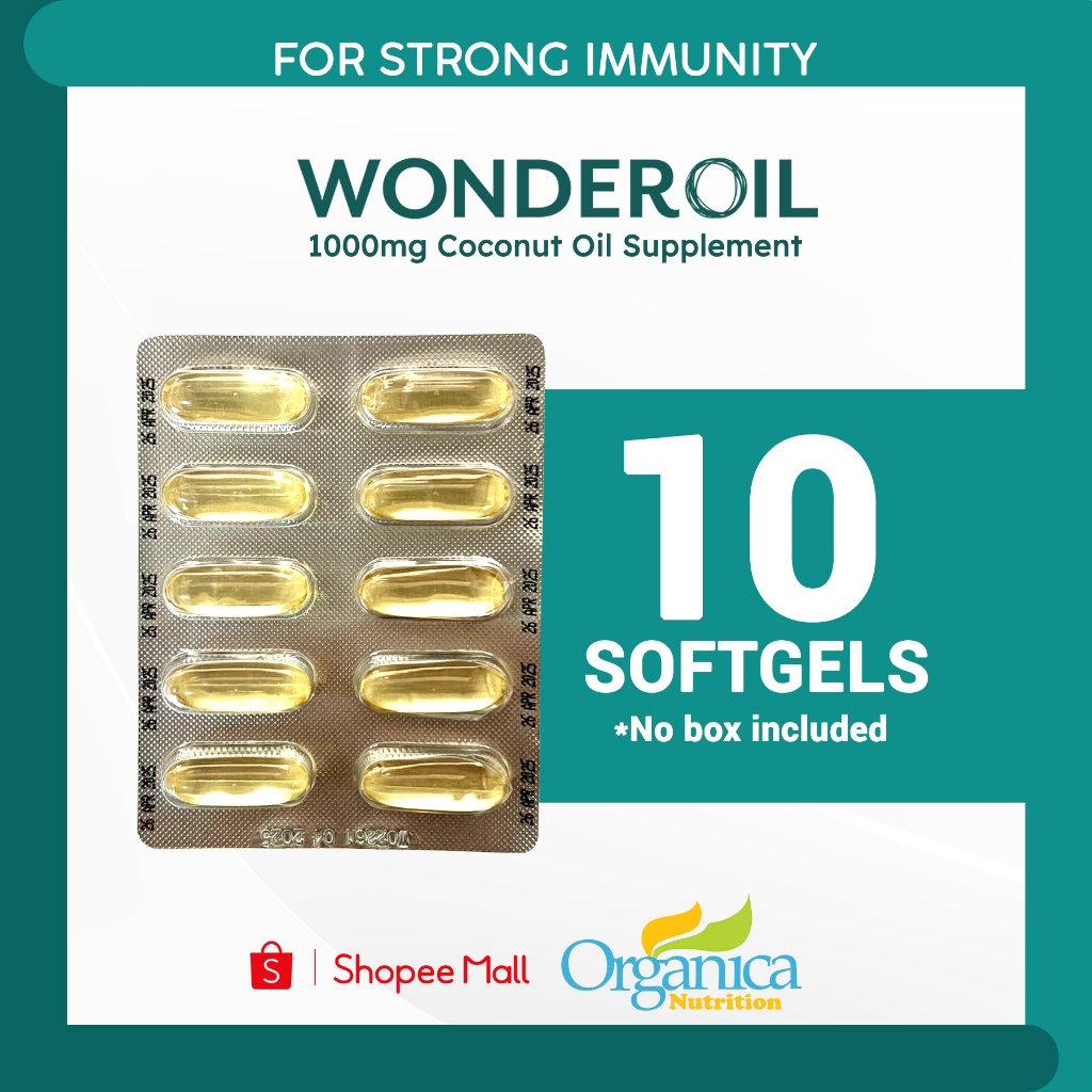 [ For Improved Immune System ] WonderOil 1000 mg Organic VCO (10 ...