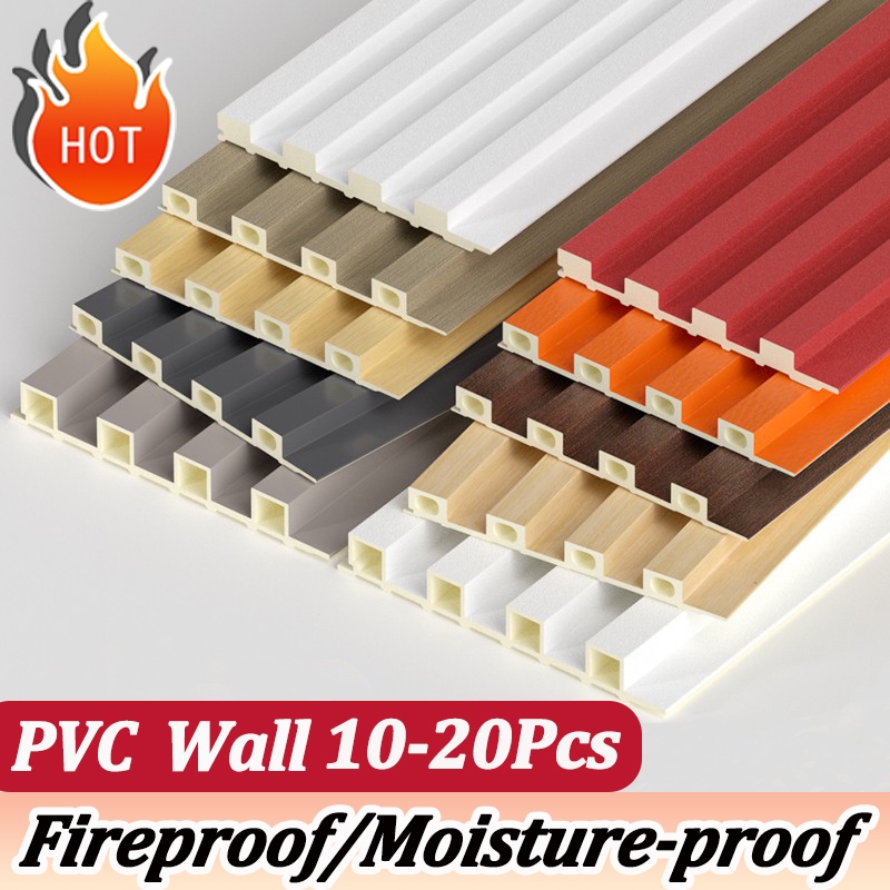 4/10/20PCS PVC wall panel fluted wall panel Wall Design Home Decoration ...