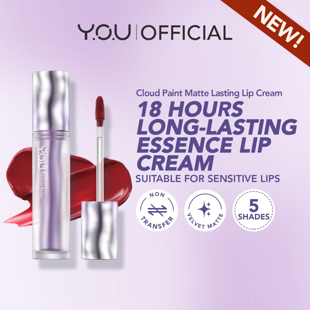 [NEW LAUNCH] YOU Cloud Paint Matte Lasting Lip Cream | Long Lasting ...