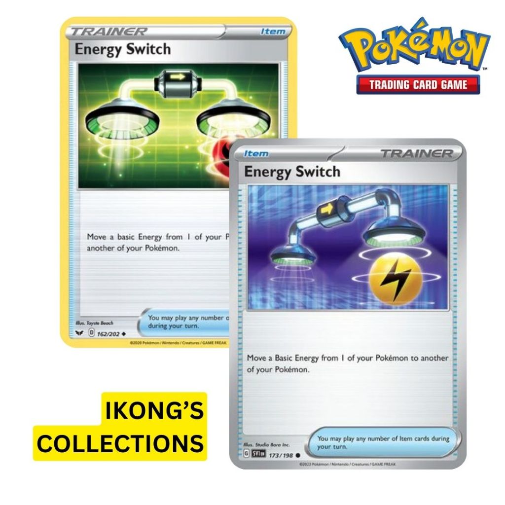 Energy Switch Original Playable Pokemon Cards Sword and Shield, Scarlet ...