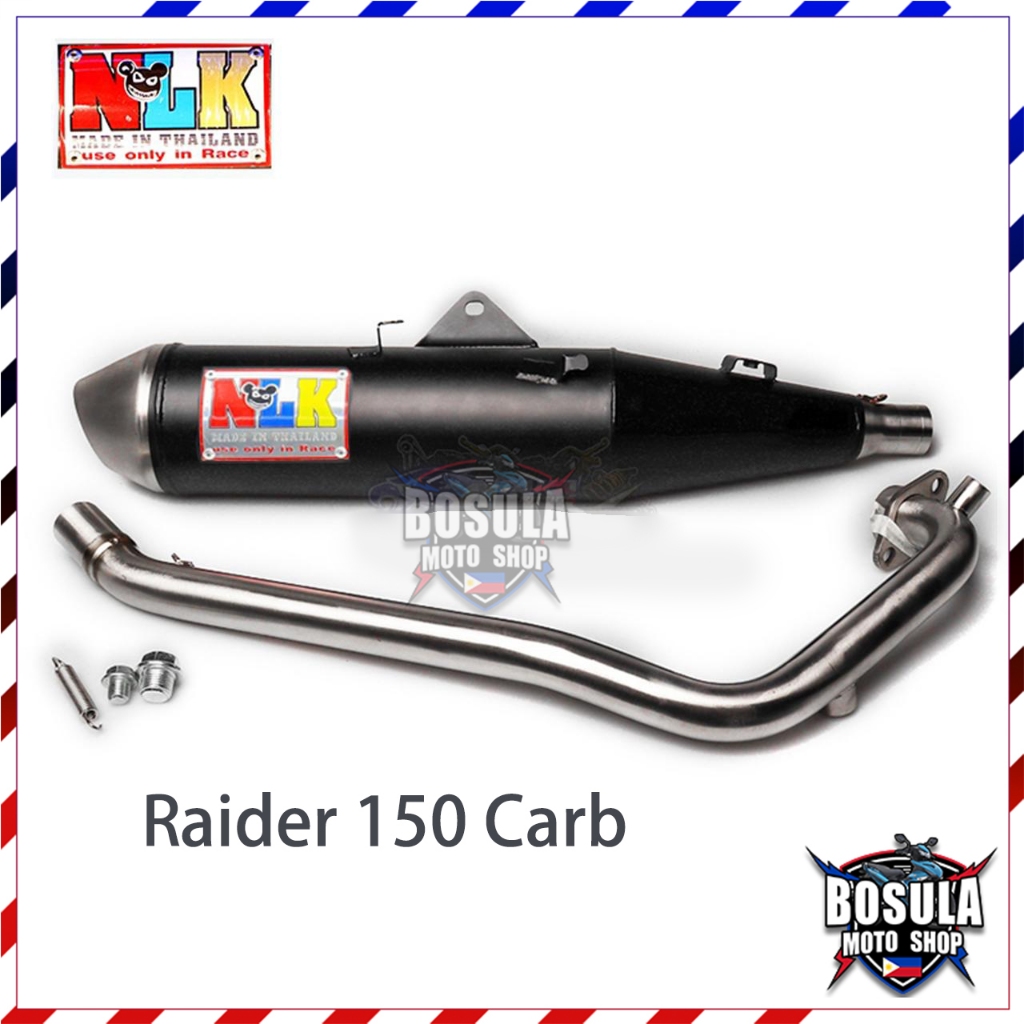 NLK 51MM/28MM Exhaust Pipe Raider 150 Carb Full System Muffler | Shopee ...
