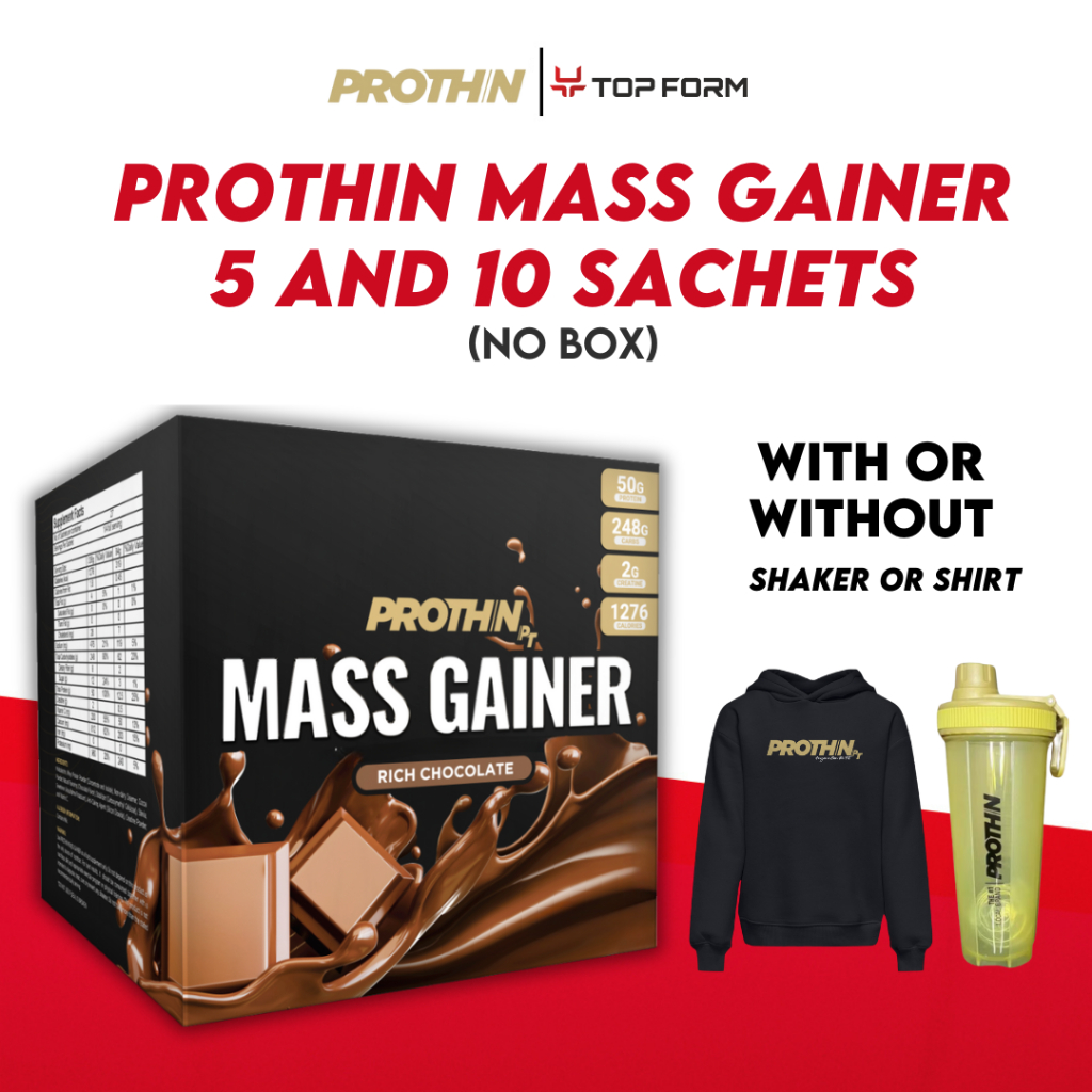 Prothin Mass Gainer 5 & 10 Sachets (NO BOX) | Shopee Philippines