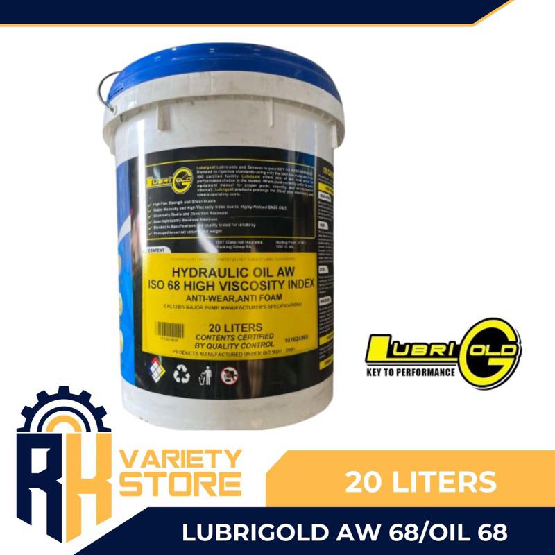 20 LITERS LUBRIGOLD SINGAPORE HYDRAULIC OIL 68/ AW 68 | Shopee Philippines