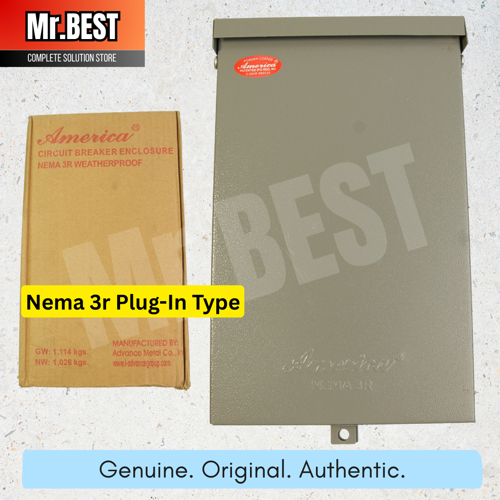 America NEMA 3R Plug-In Type Enclosure 2pole – Outdoor Weatherproof ...