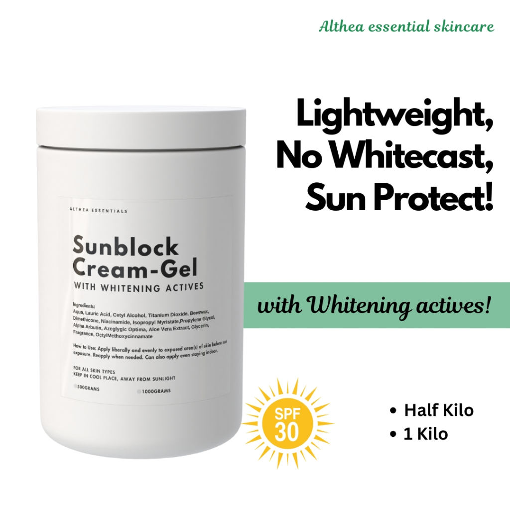 Sunblock Cream-Gel SPF 30 Refill | Oil-Free, No Whitecast, Lightweight ...