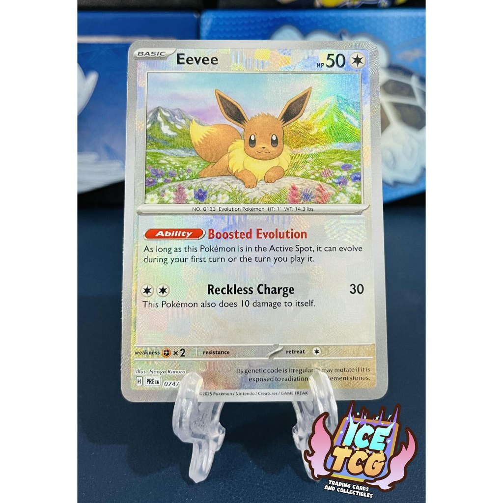 Eevee - 074/131 - Common Pokeball Reverse Holo (PRE) | Shopee Philippines