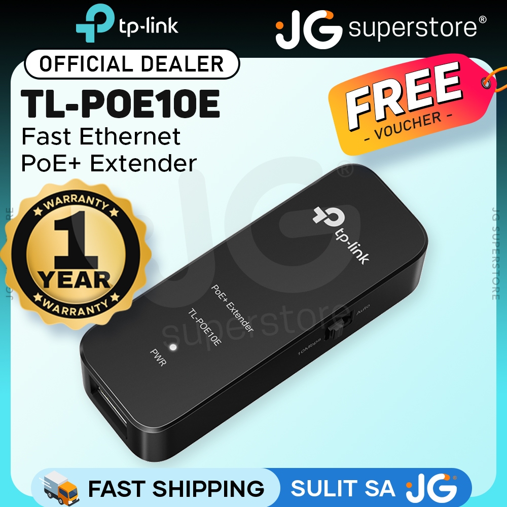 TP-Link TL-POE10E Omada Fast Ethernet PoE+ Extender with 802.3af/at ...