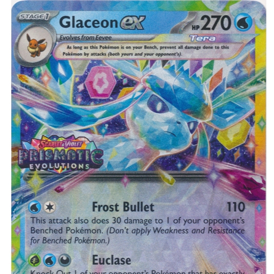 Glaceon ex - 026/131 (STAMP Prismatic Evolutions Stamp) Pokemon » SV ...