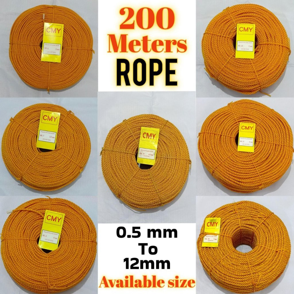 3mm to 7mm 200 Meters High Quality Polyethylene Rope/Nylon Rope Lubid ...