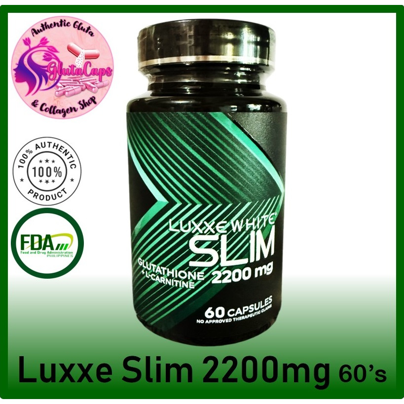 Luxxe White Slim Glutathione + L-Carnitine 2200mg 60 Capsule by Frontrow | Shopee Philippines