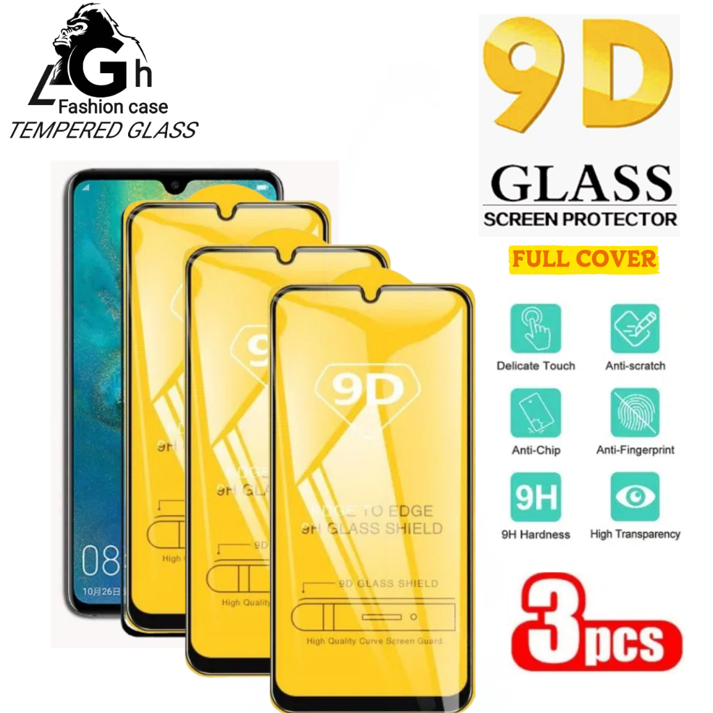 1-3PCS 9D Full Tempered Glass For Realme C53 C51 C11 C12 C15 C35 C30 C25 C21Y C75 C61 C55 NOTE ...