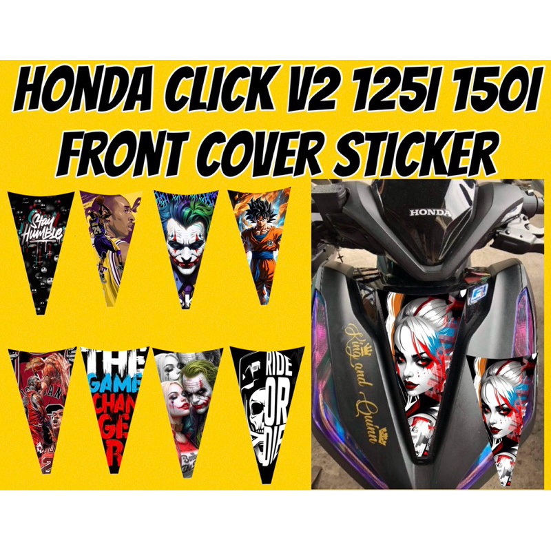 HONDA CLICK V2 125i 150i GAME CHANGER FRONT PANEL STICKER GAME CHANGER ...
