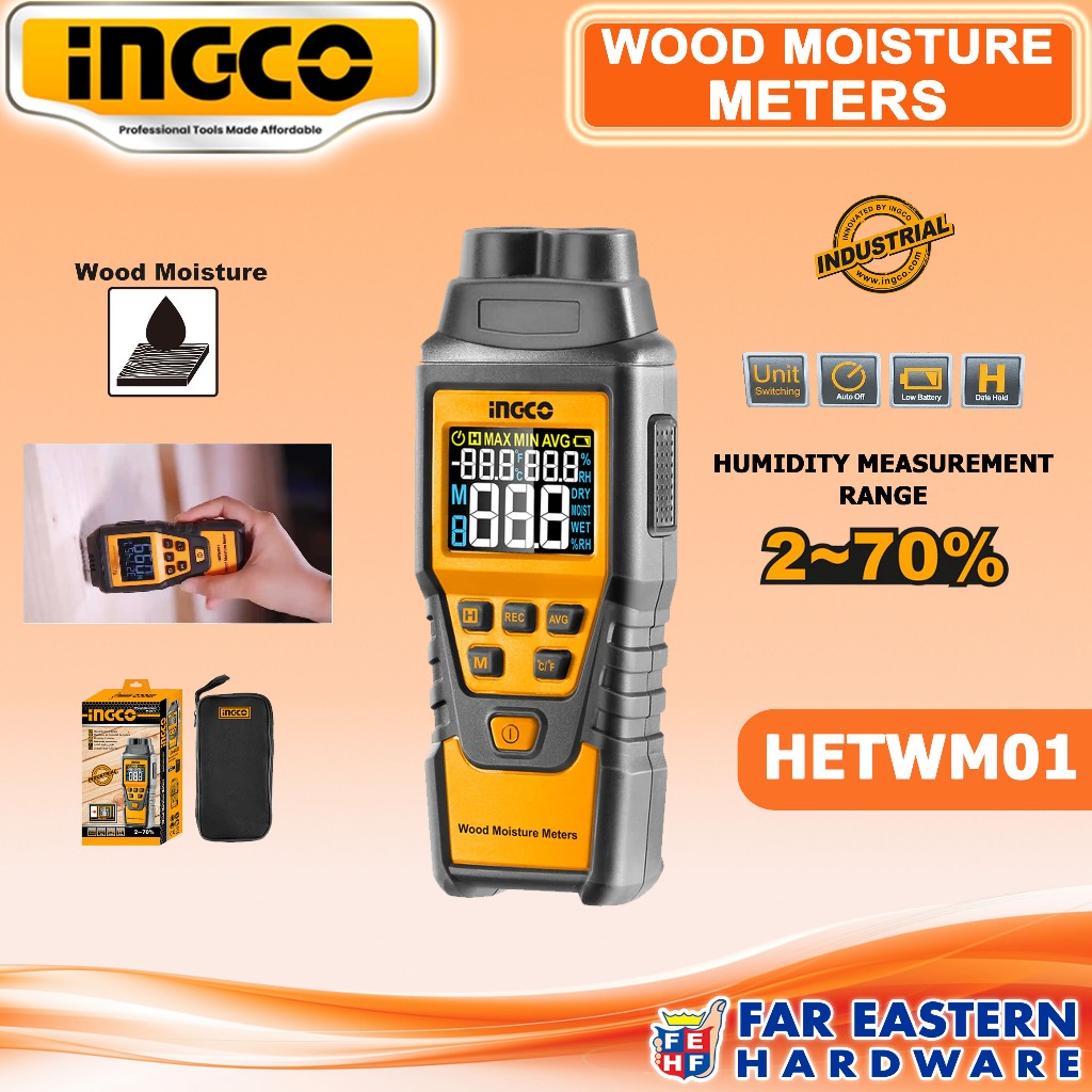 INGCO Wood Moisture Meter HETWM01 INMT | Shopee Philippines