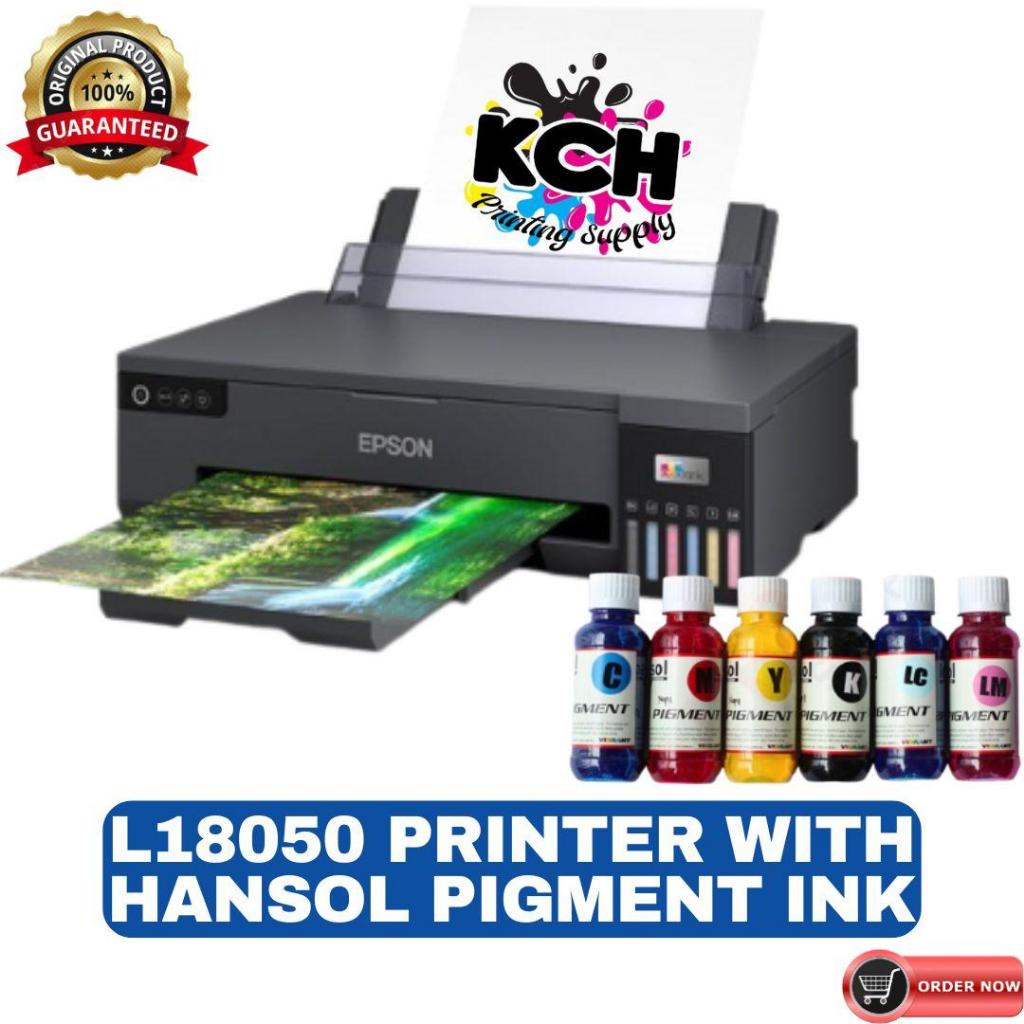EcoTank L18050 Ink Tank A3+Size Printer with Hansol Pigment Inks Set ...