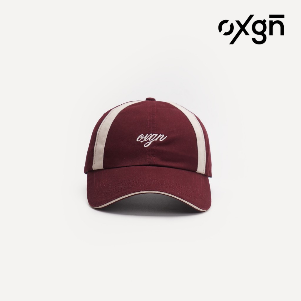 OXGN Curved Cap For Men And Women (Maroon) | Shopee Philippines