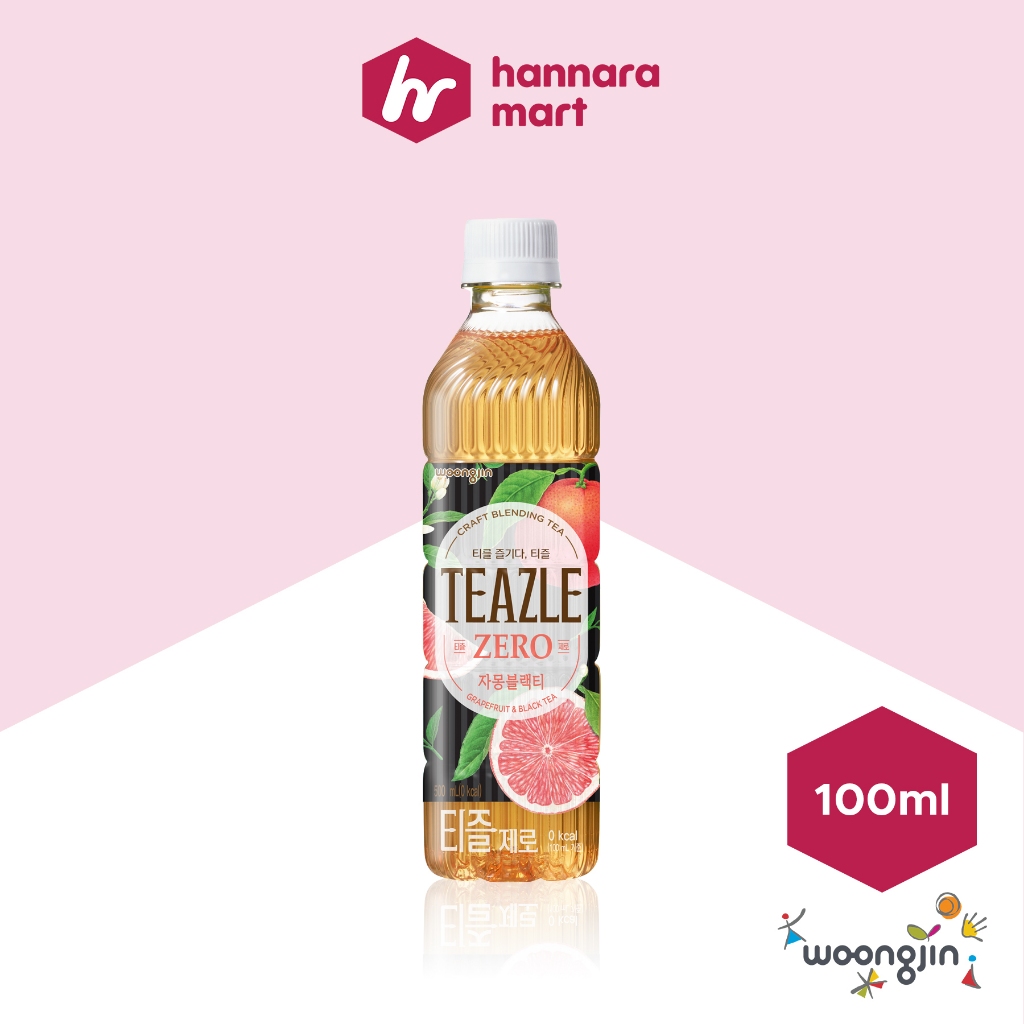 Woongjin Teazle Zero Grapefruit and Black Tea Drink 500ml | Hannara Mart | Shopee Philippines