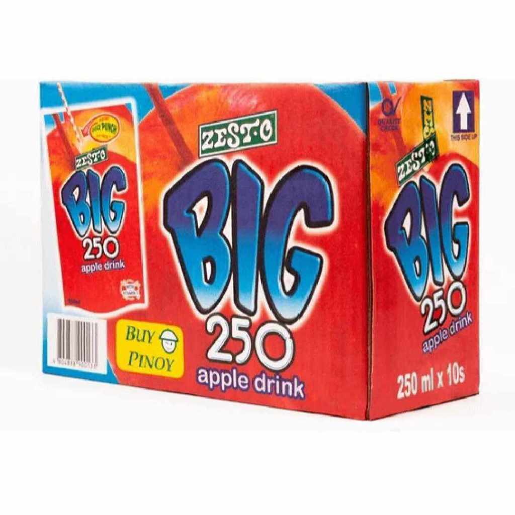 Big 250 Zesto Juice Drink (1 box x10) 250mlx10 Apple | Shopee Philippines