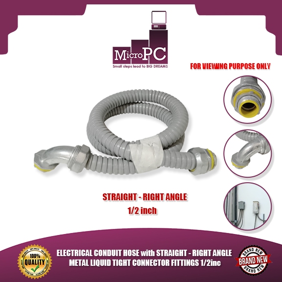 MICRO PC ELECTRICAL CONDUIT HOSE with STRAIGHT METAL LIQUID TIGHT ...
