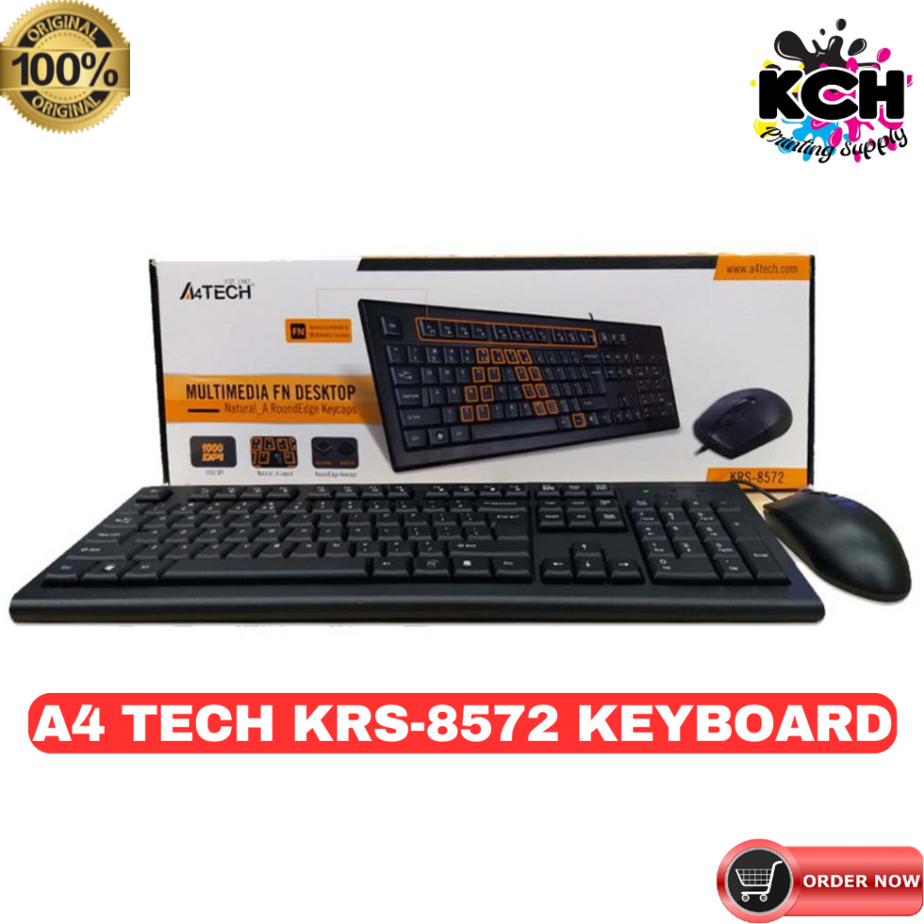 A4Tech KRS-8572 USB Keyboard and Mouse Combo Kit | Shopee Philippines
