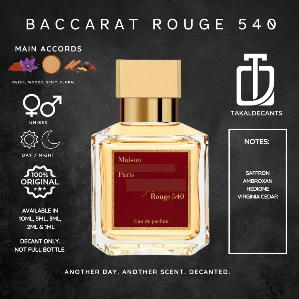 Perfume Decants - BR540 EDP (1ml/2ml/3ml/5ml/10ml) TAKALDECANTS ...