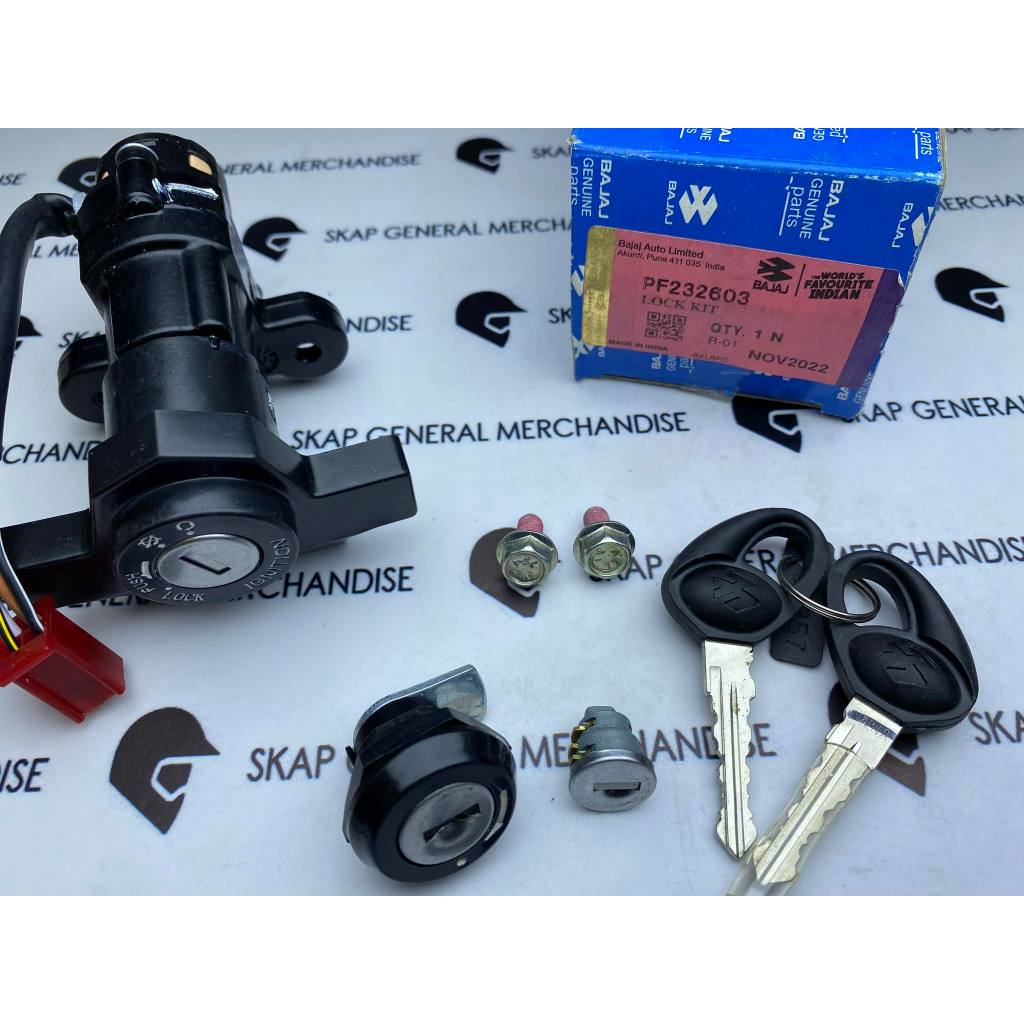 BAJAJ - IGNITION SWITCH, LOCK AND KEY SET - CT100 / CT 100 B CT125 / CT ...