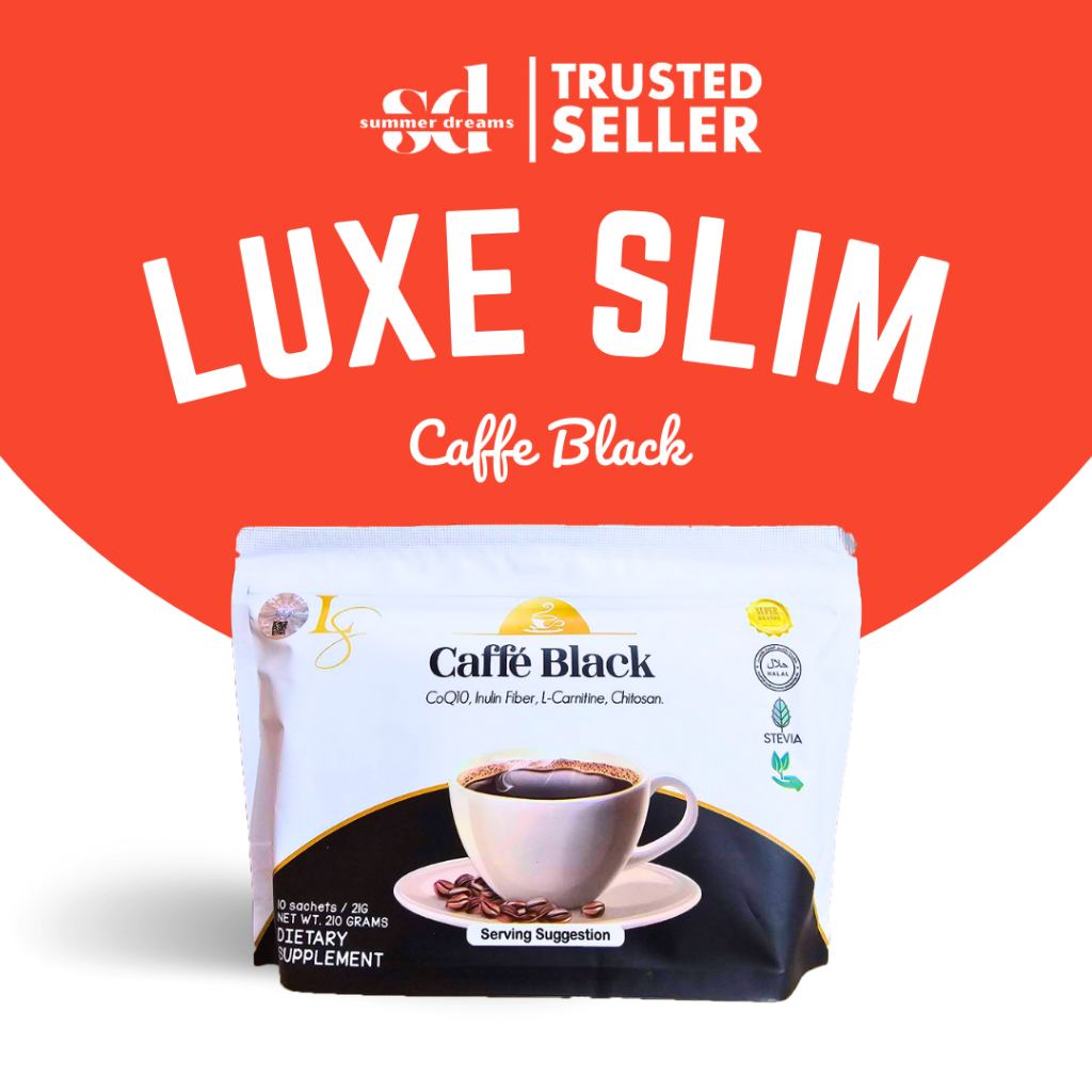 LUXE SLIM Caffe Black with Oral Sunblock 10 Sachets 210g Slimming ...