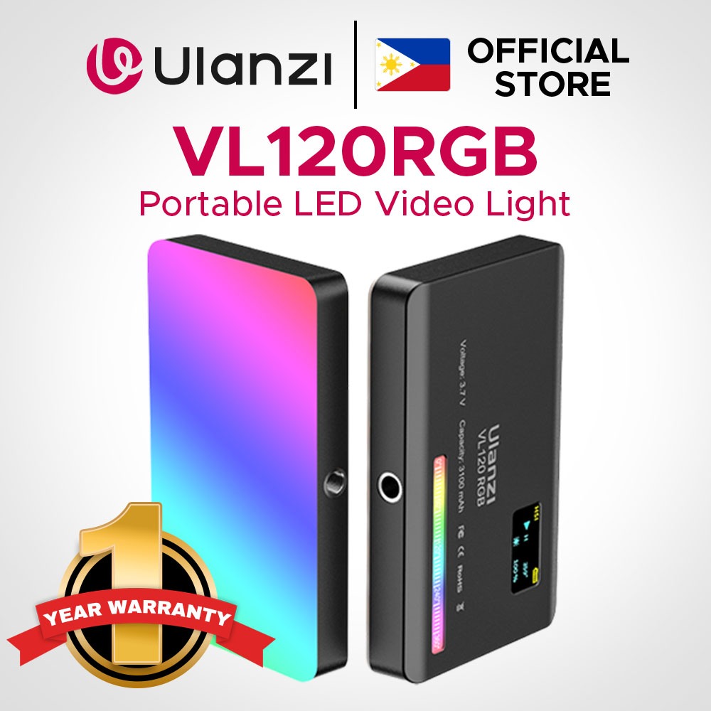 Ulanzi VL120 RGB 2500K-9000K Mini LED Video Light, Fill In Light ...