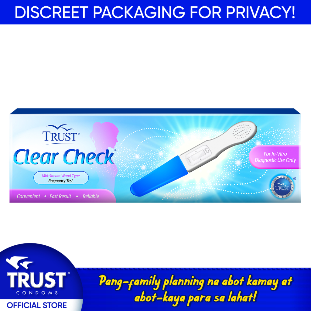 Trust Clear Check Mid Stream Wand Type Pregnancy Test | Shopee Philippines