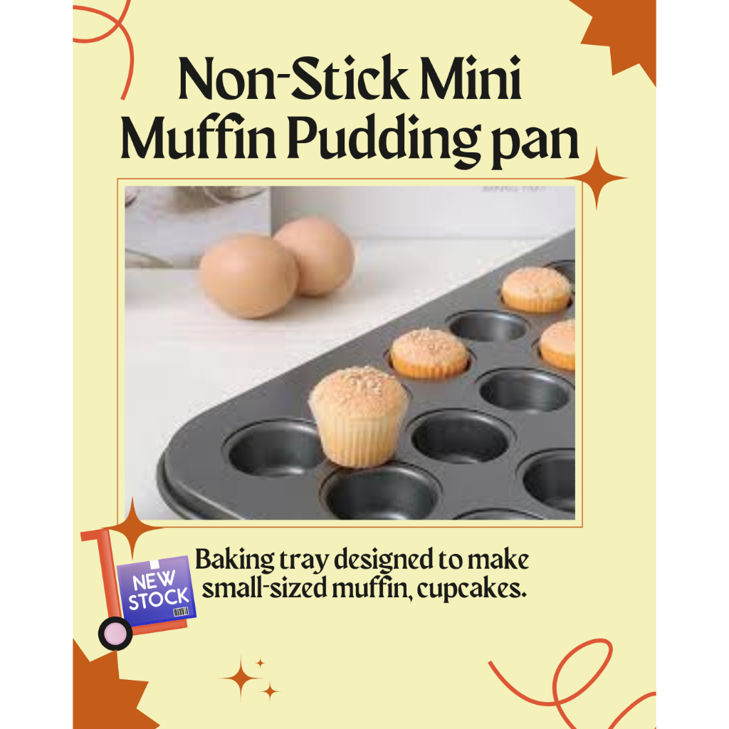Non Stick Macaroons Mini Muffin Pudding Pan Mold (1oz) | Shopee Philippines