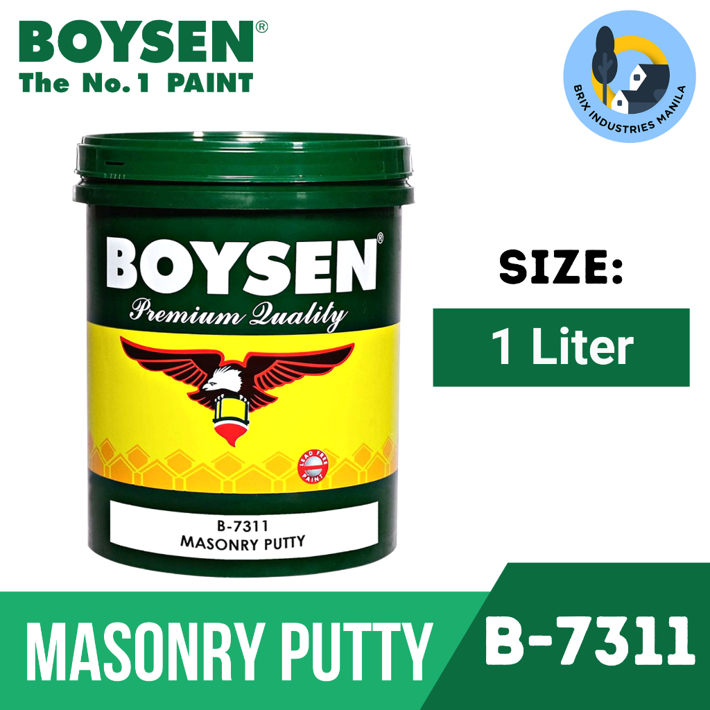 Boysen Masonry Putty 1 Liter B-7311 Water Based Masilya Brix Industries ...