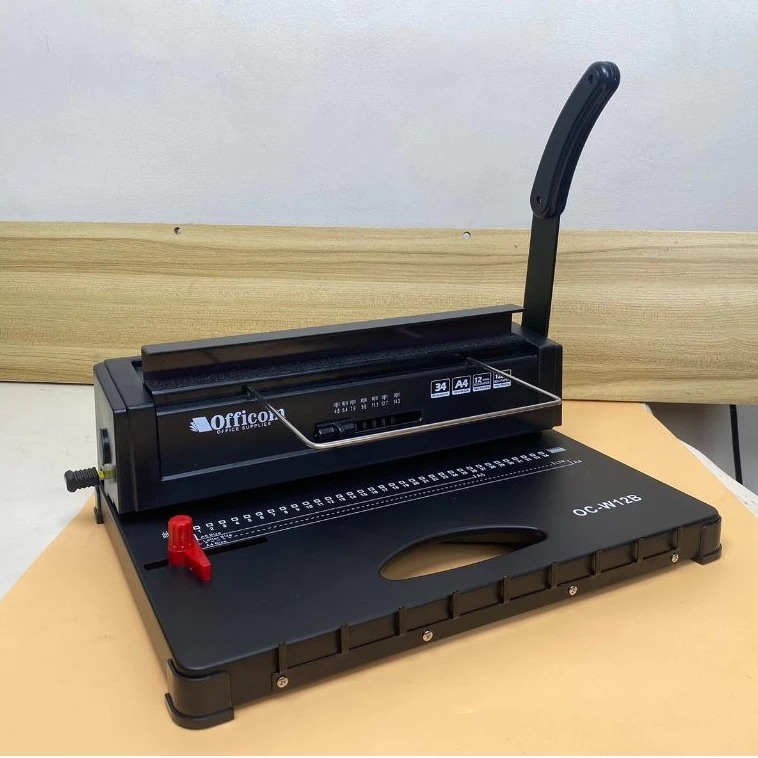 Officom Wire Binding Machine OC-W12B Black A4 | Shopee Philippines