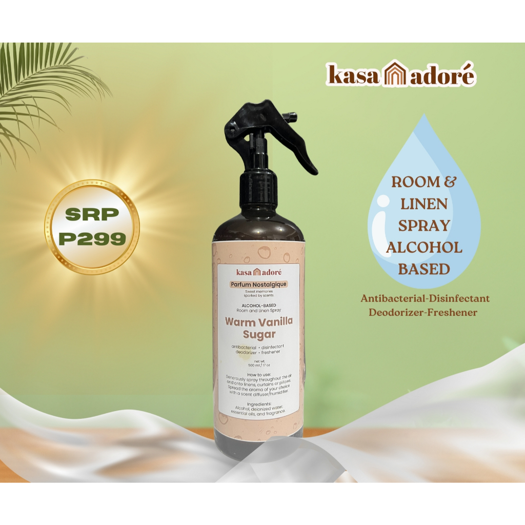 Kasa Adore | WARM VANILLA SUGAR ALCOHOL BASED| Home, Room, Car & Linen ...