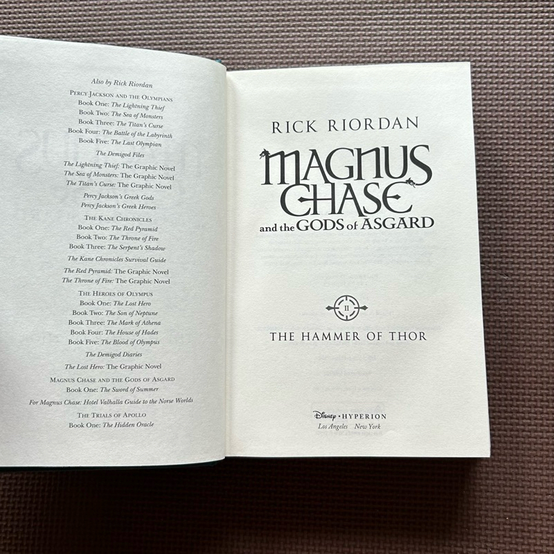 Rick Riordan - Magnus Chase and the Gods of Asgard (Hardbound) | Shopee ...