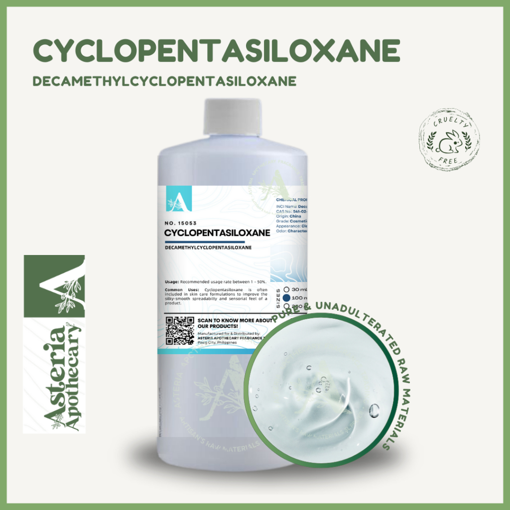 Cyclopentasiloxane ( 250g, 500g, 1 Kg ) - Asteria Apothecary | Shopee Philippines