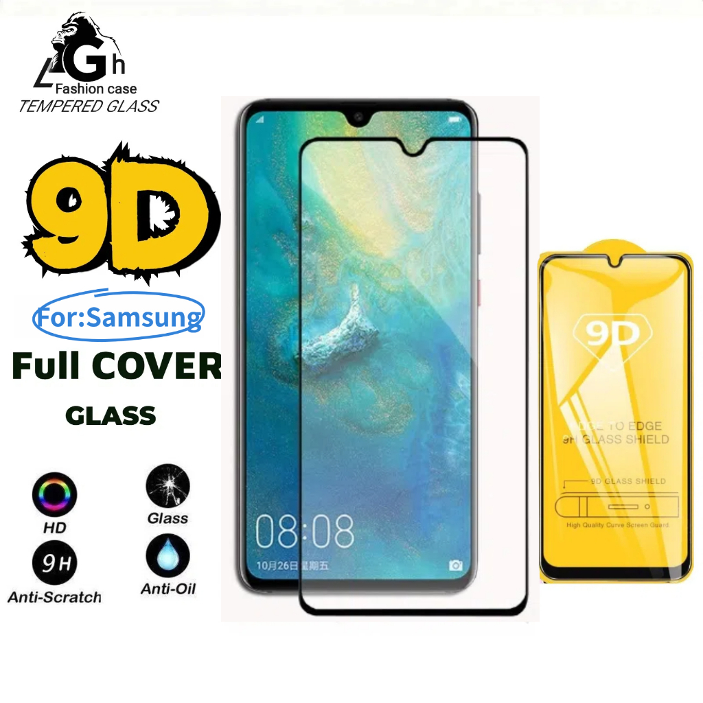 9D Full Tempered Glass For Samsung A13 A34 A54 A24 A14 A53 A16 A73 A02 A03 A05 A12 A15 A56 A55 ...