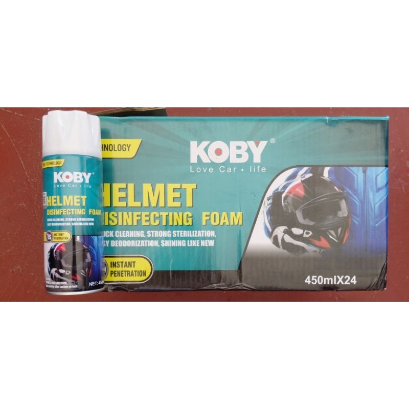 1 Box Koby Helmet Disinfecting Spray Foam 450ml 24Pcs/Box | Shopee ...