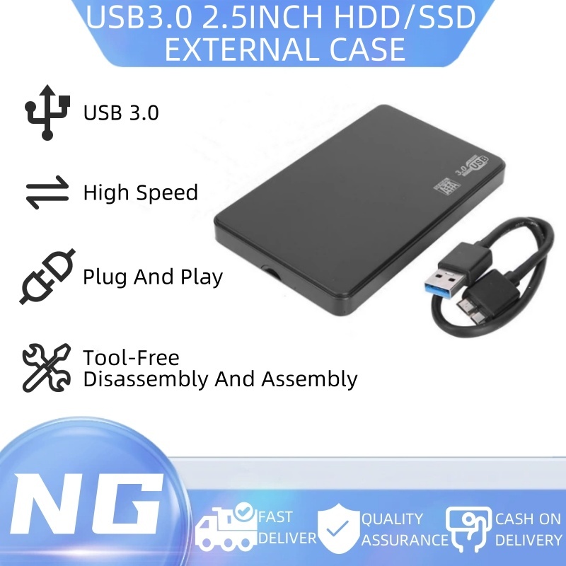 2.5 Inch USB HDD Case Sata to USB 3.0 Hard Drive Disk SATA External ...