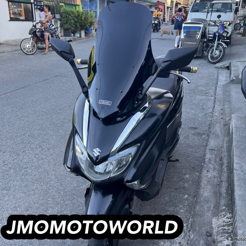 BURGMAN STEET 125 VISOR AND SIDE MIRROR SET (PLUG AND PLAY) | Shopee ...