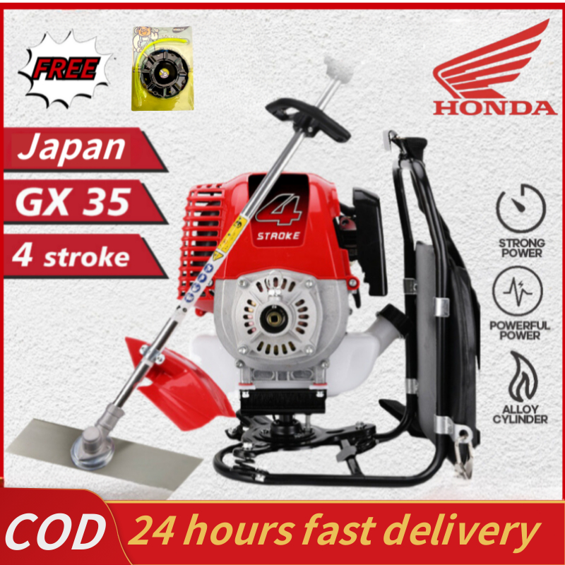 【Ready stock 】Japan Honda GX35 Grass Trimmer 4-Stroke Brush cutter Gasoline Lawn Mower 42CC COD ...