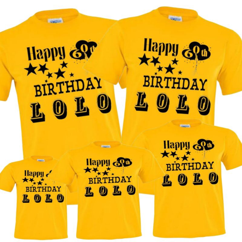 happy 60th birthday Lolo sold per piece family birthday | Shopee ...