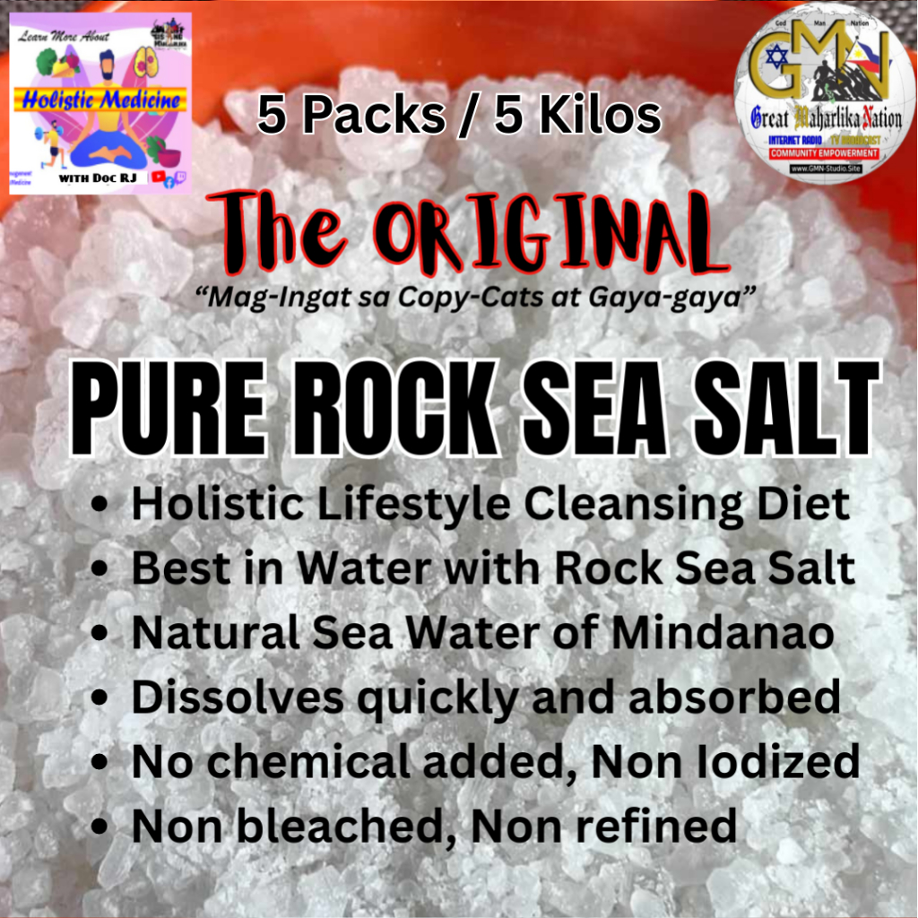 5 Kilos Pure Rock Sea Salt, Doc RJ & Doc Nan Holistic Lifestyle Water ...