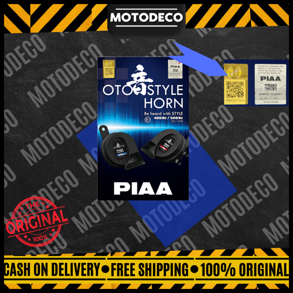 [ORIGINAL] PIAA HORN for MOTORCYCLE and CAR with QR CODE | Shopee Philippines