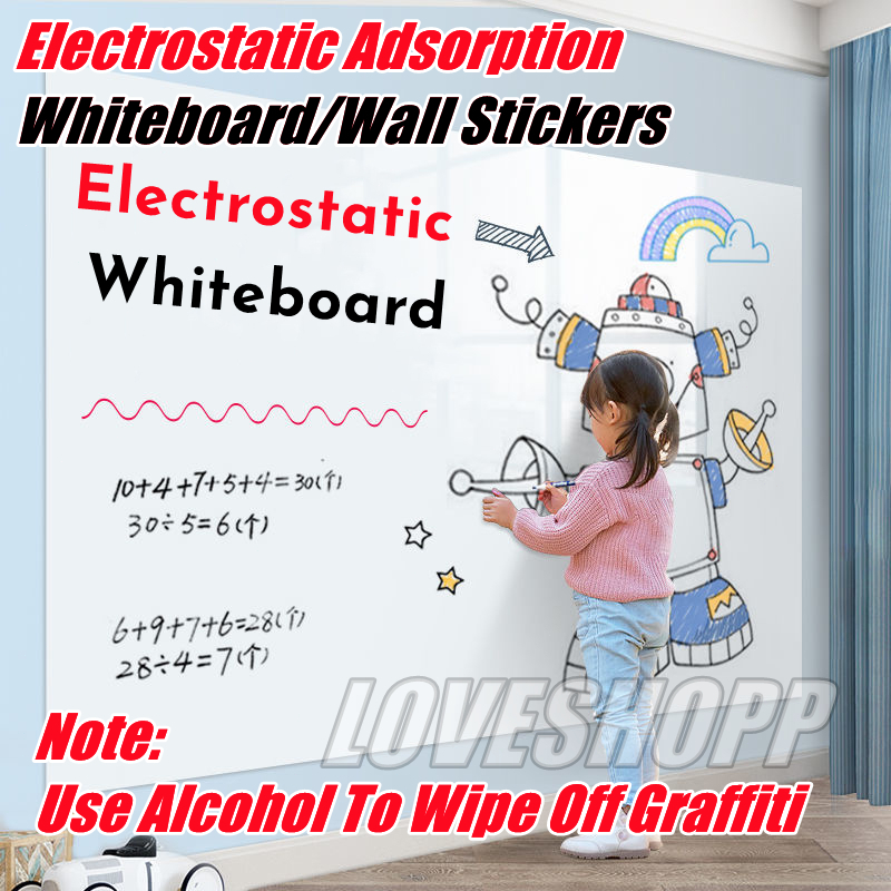 Soft Whiteboard Wall Sticker Seamless Whiteboard Sticker(Not Magnet ...