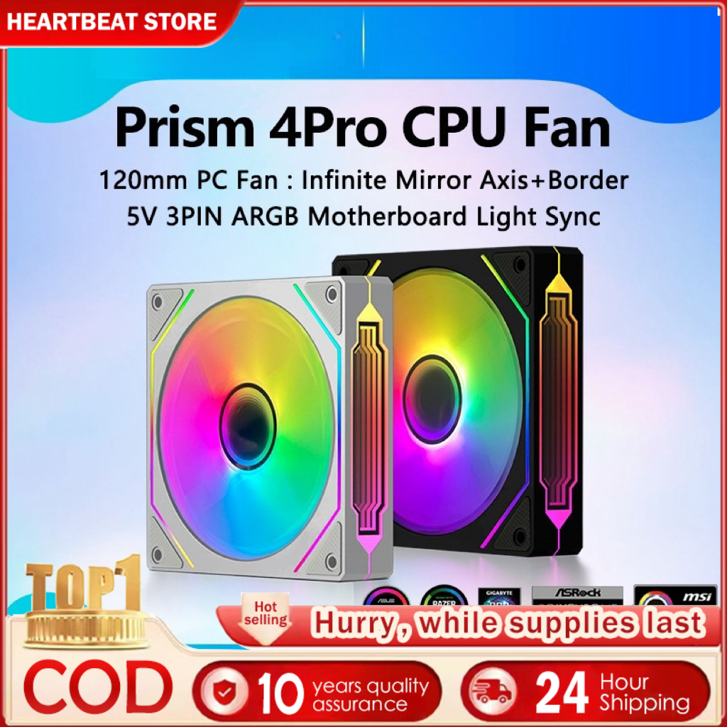 Prism GEN4 Pro ARGB CPU Fan 120mm Infinite Mirror Lighting Lian Li Same ...
