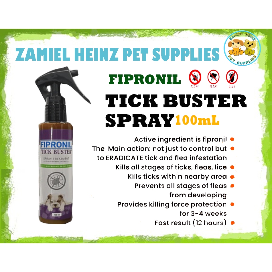 TICK BUSTER Fipronil Spray Treatment 100ml | Shopee Philippines