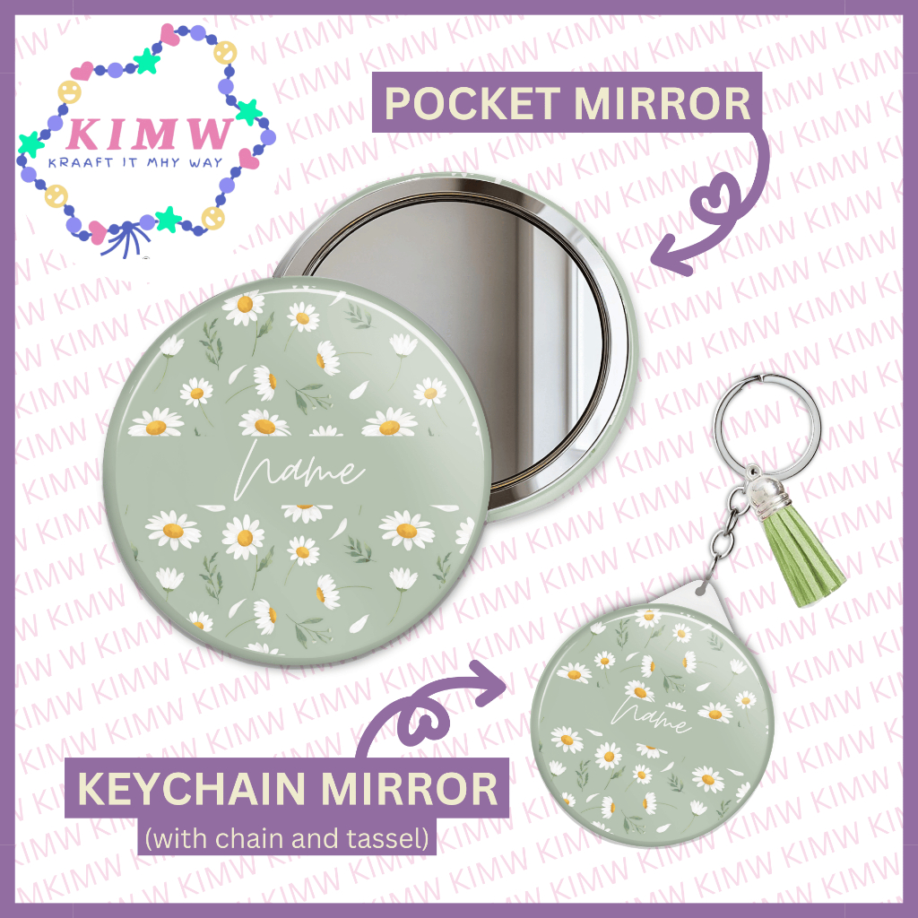 [KIMW] GREEN SET Pocket Mirror/Keychain Mirror | Shopee Philippines